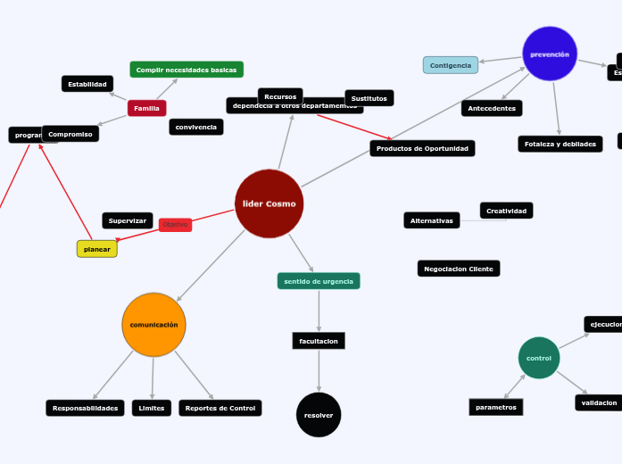 lider Cosmo - Concept Map