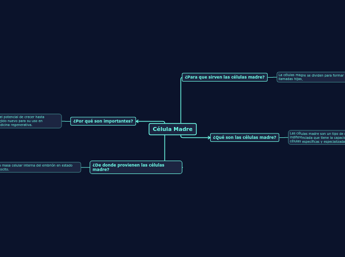 Célula Madre - Mind Map