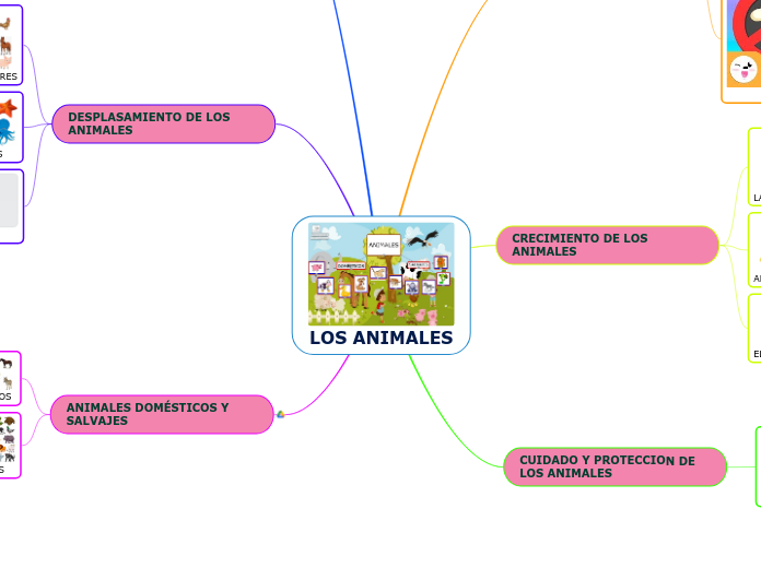 LOS ANIMALES - Mind Map
