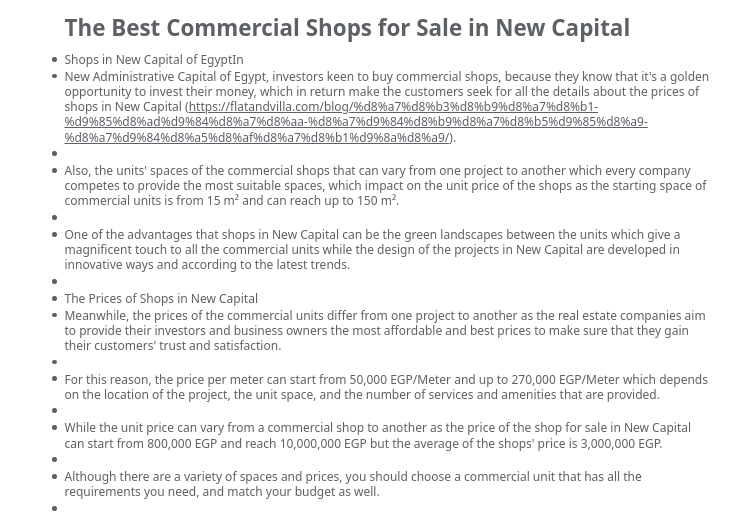 The Best Commercial Shops for Sale in New C...- Outline