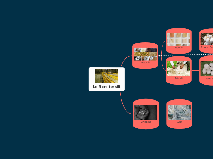 Le fibre tessili - Mind Map
