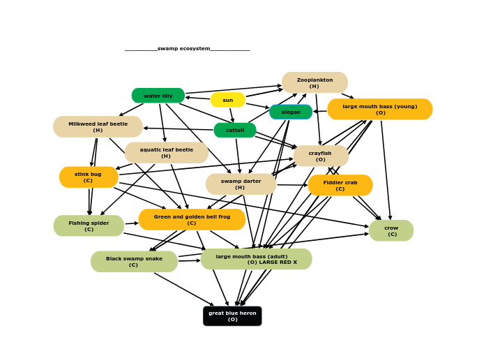 swamp ecosystem___________ - Mind Map