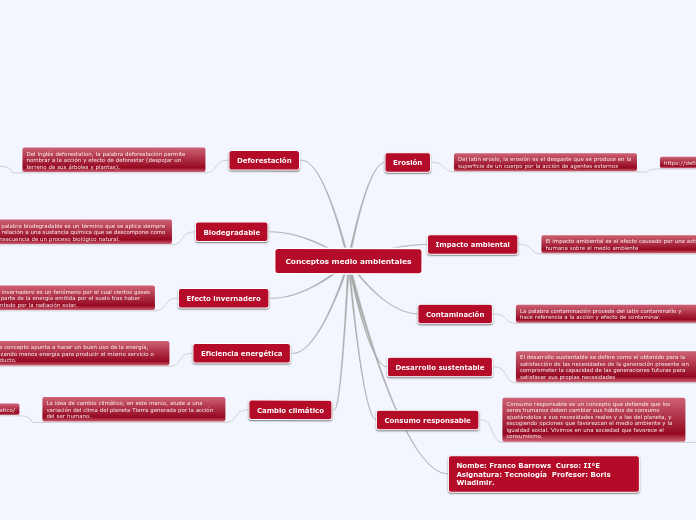 medio ambiente - Mind Map