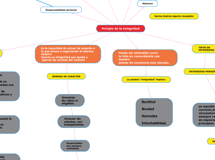Pricipio de la Integridad - Mind Map