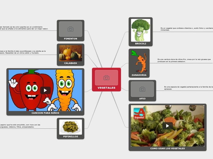 VEGETALES - Mind Map
