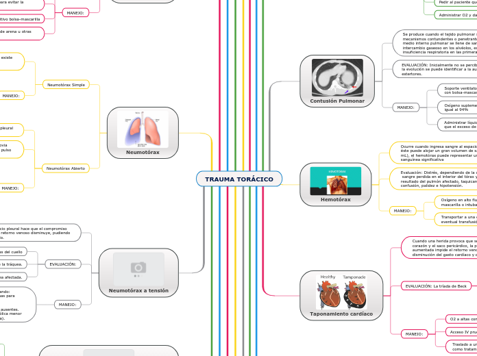 TRAUMA TORÁCICO - Mind Map