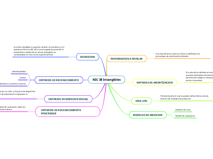 NIC 38 Intangibles - Mind Map