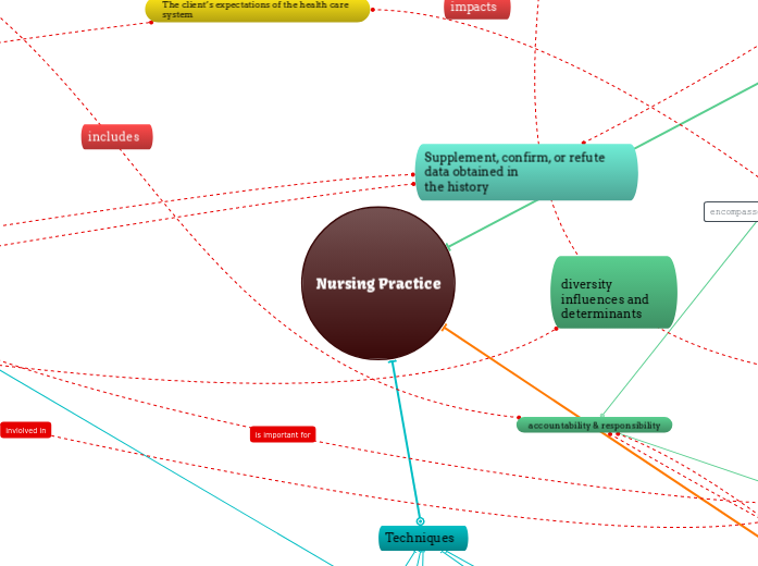 Nursing Practice - Mind Map