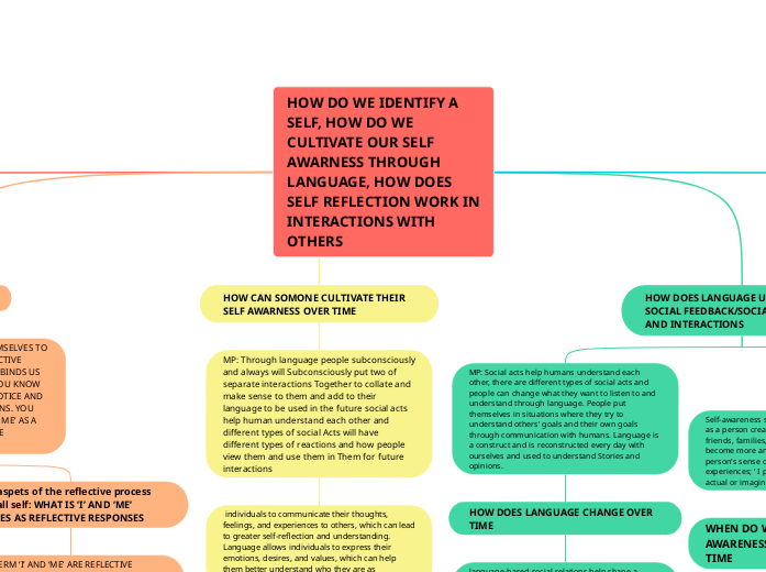 HOW DO WE IDENTIFY A SELF, HOW DO WE CULTI...- Mind Map