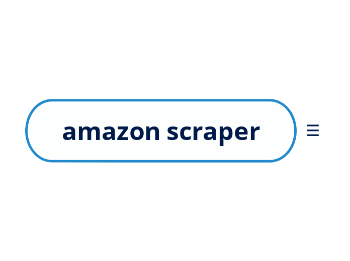 amazon scraper - Mind Map