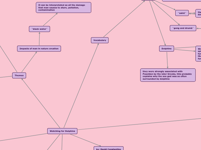 Watching for Dolphins - Mind Map