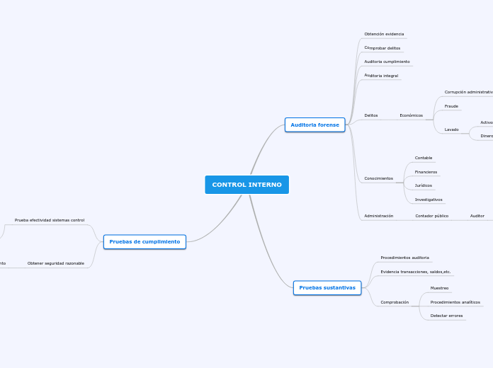 CONTROL INTERNO - Mind Map