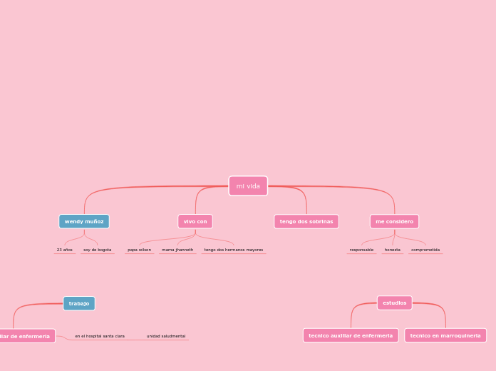 mi vida - Mind Map