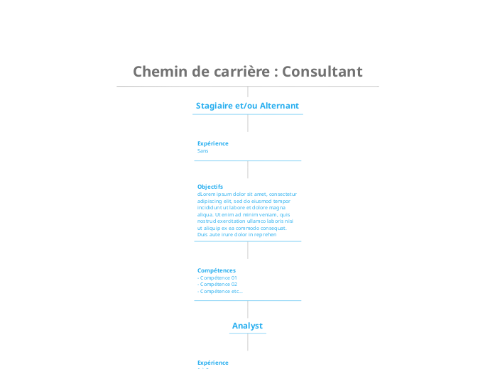 Chemin de carrière : Consultant - Mind Map