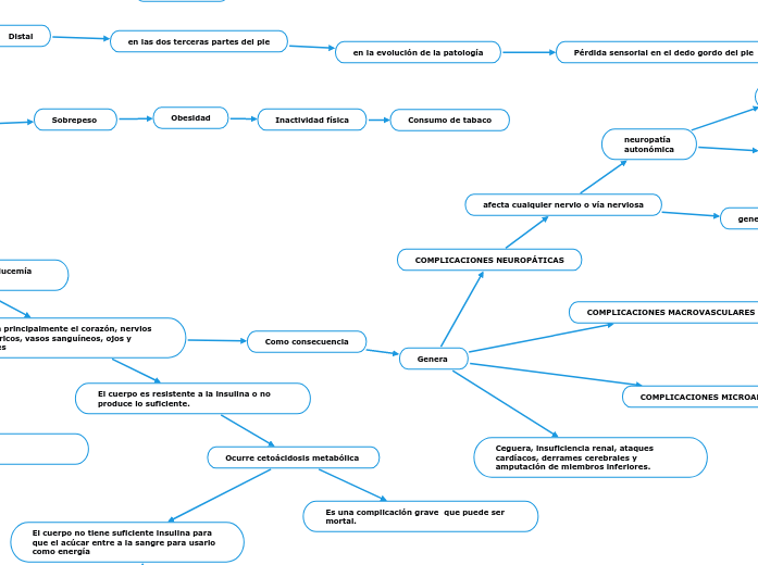 DIABETES MELLITUS TIPO 2 NO INSULINODEPEND...- Mind Map