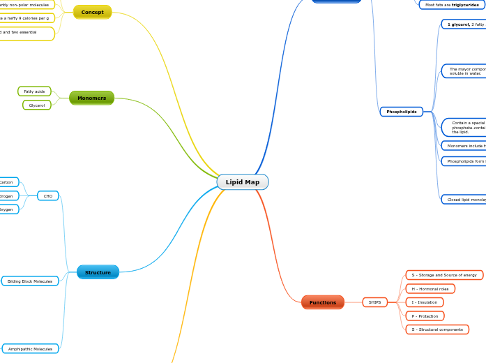 Lipid Map - Mind Map
