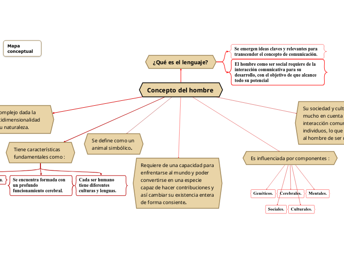 Concepto del hombre - Mind Map
