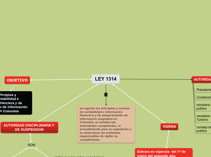 LEY 1314 - Mind Map
