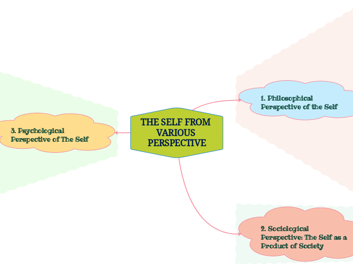 THE SELF FROM VARIOUS PERSPECTIVE - Mind Map