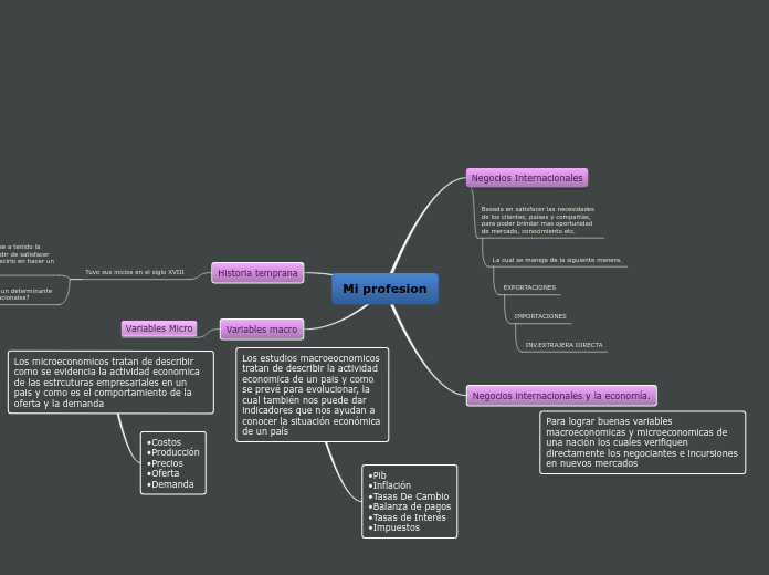 Mi profesion - Mind Map