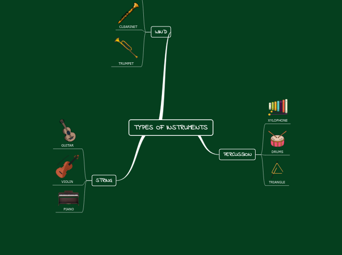 TYPES OF INSTRUMENTS - Mind Map