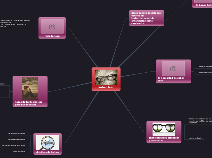saber leer - Mind Map