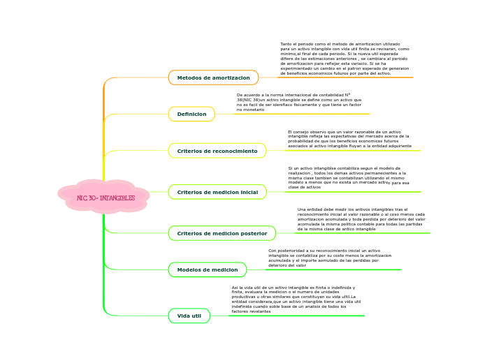 NIC 30- INTANGIBLES - Mind Map