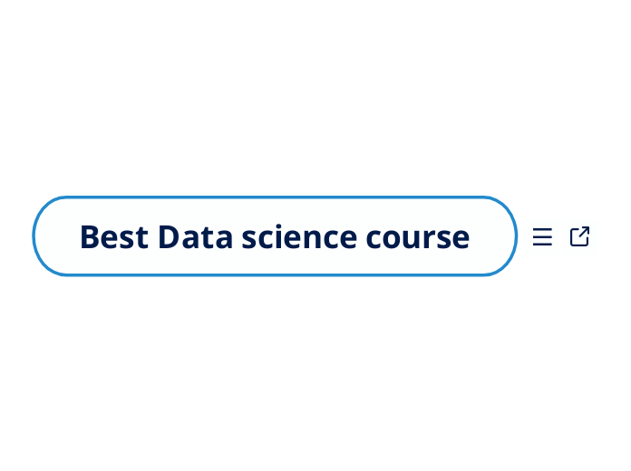 Best Data science course - Mind Map