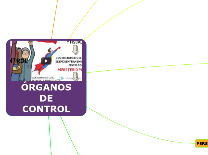 ÓRGANOS DE CONTROL - Mind Map