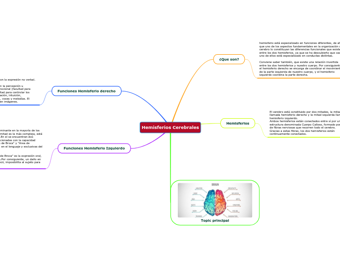 Mapa De Funciones Cerebrales