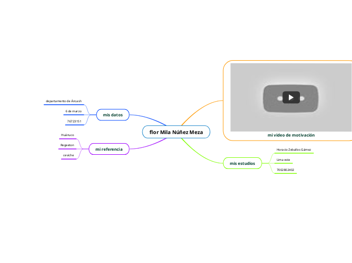 flor Mila Núñez Meza - Mind Map