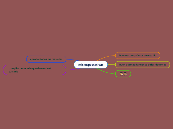 mis expectativas - Mind Map