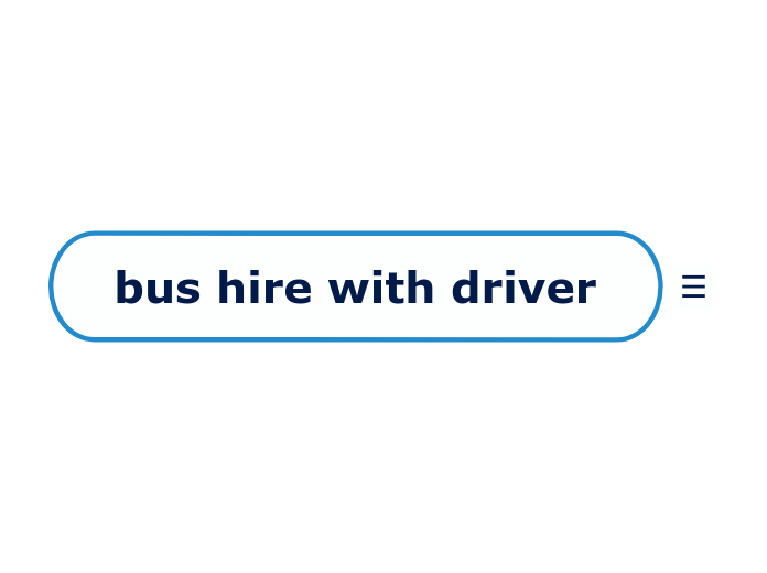 bus hire with driver - Mind Map