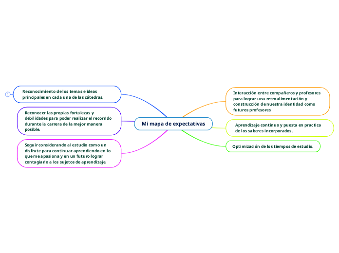 Mi mapa de expectativas - Mind Map