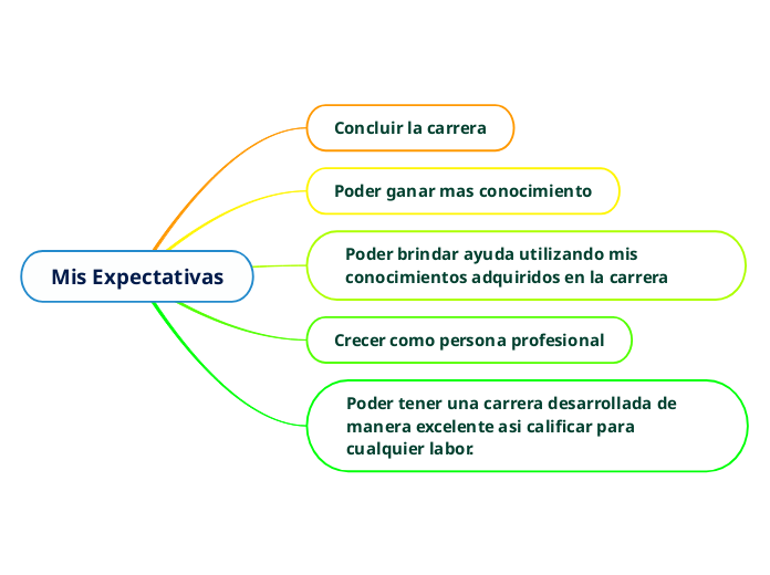 Mis Expectativas - Mind Map