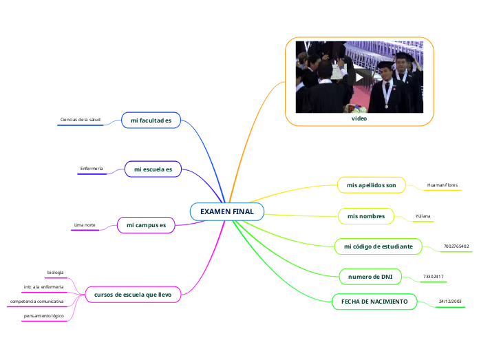 EXAMEN FINAL - Mind Map