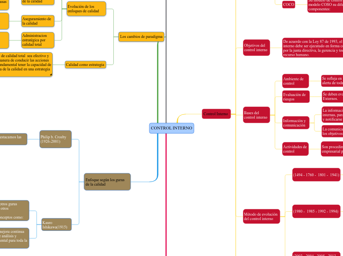 CONTROL INTERNO - Mapa Mental - Amostra