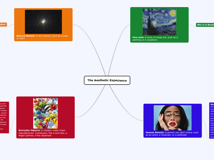 The Aesthetic Experience - Mind Map