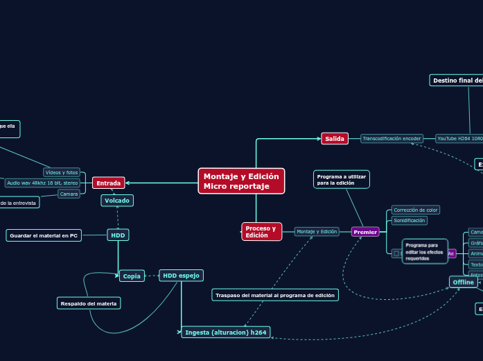 Micro reportaje - Mind Map