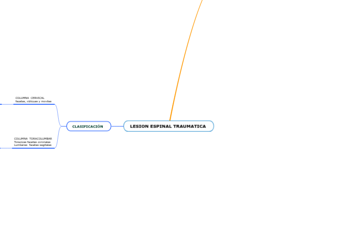 LESION ESPINAL TRAUMATICA - Mind Map