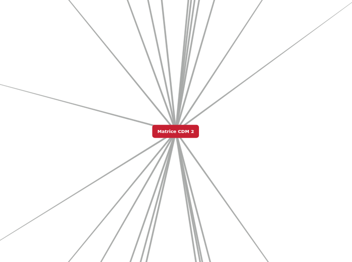 Matrice CDM 2 - Mind Map