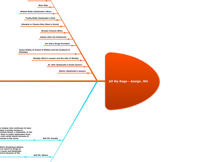 All My Rage - Assign. MH - Mind Map
