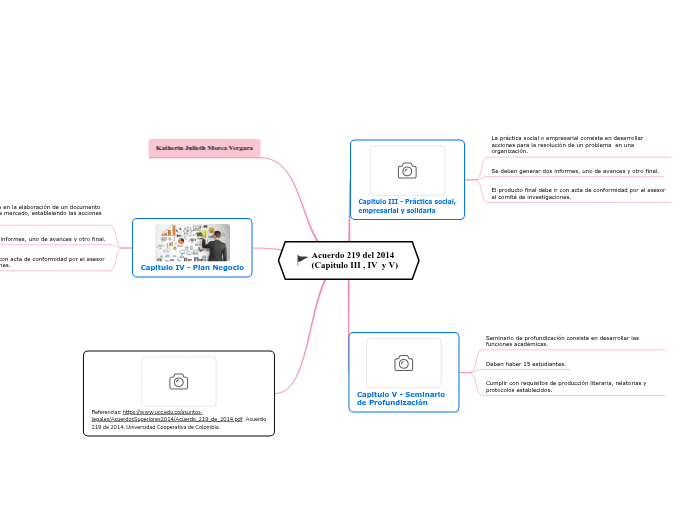 Acuerdo 219 del 2014 (Capitulo III ...- Mind Map