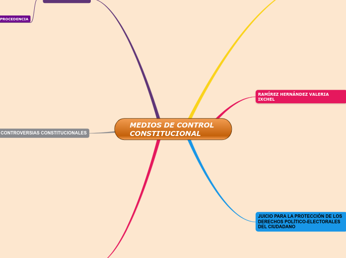 MEDIOS DE CONTROL CONSTITUCIONAL - Mind Map