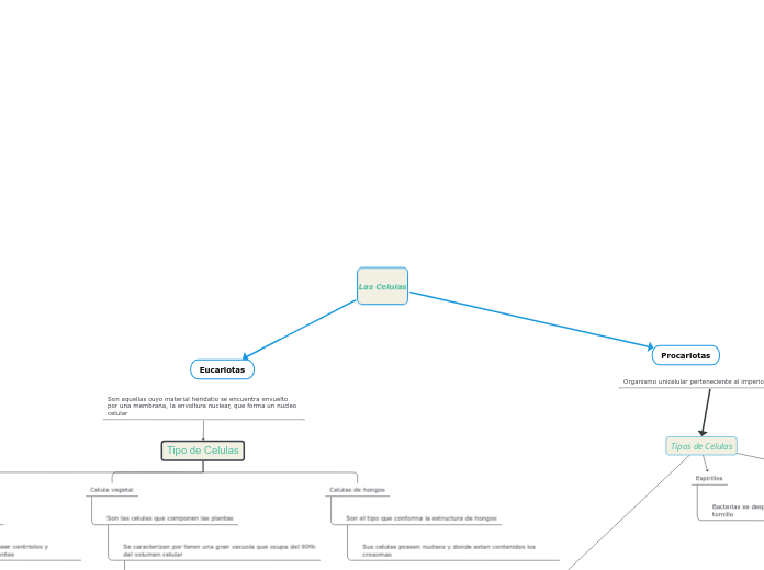 Las Celulas - Mind Map