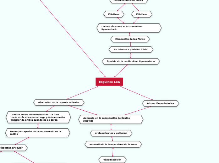 Esguince LCA - Mind Map