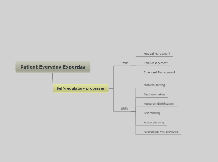 Patient Everyday Exp - Mind Map