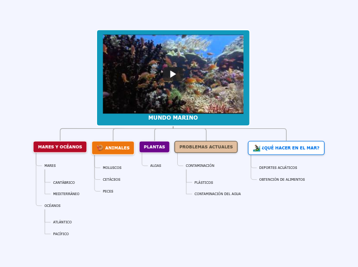MUNDO MARINO - Mind Map