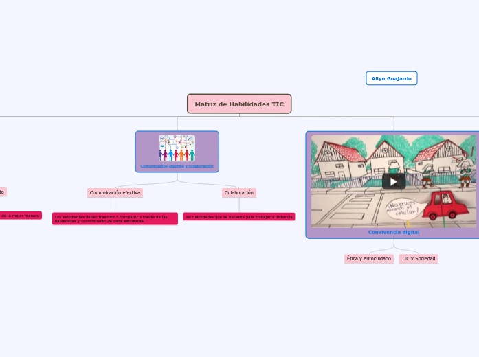 Matriz de Habilidades TIC - Mind Map