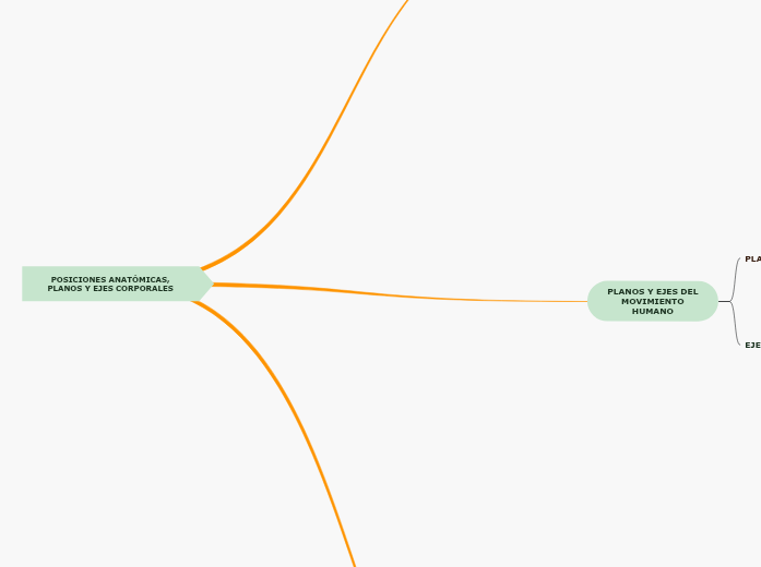 POSICIONES ANATÓMICAS, PLANOS Y EJES CORPO...- Mind Map
